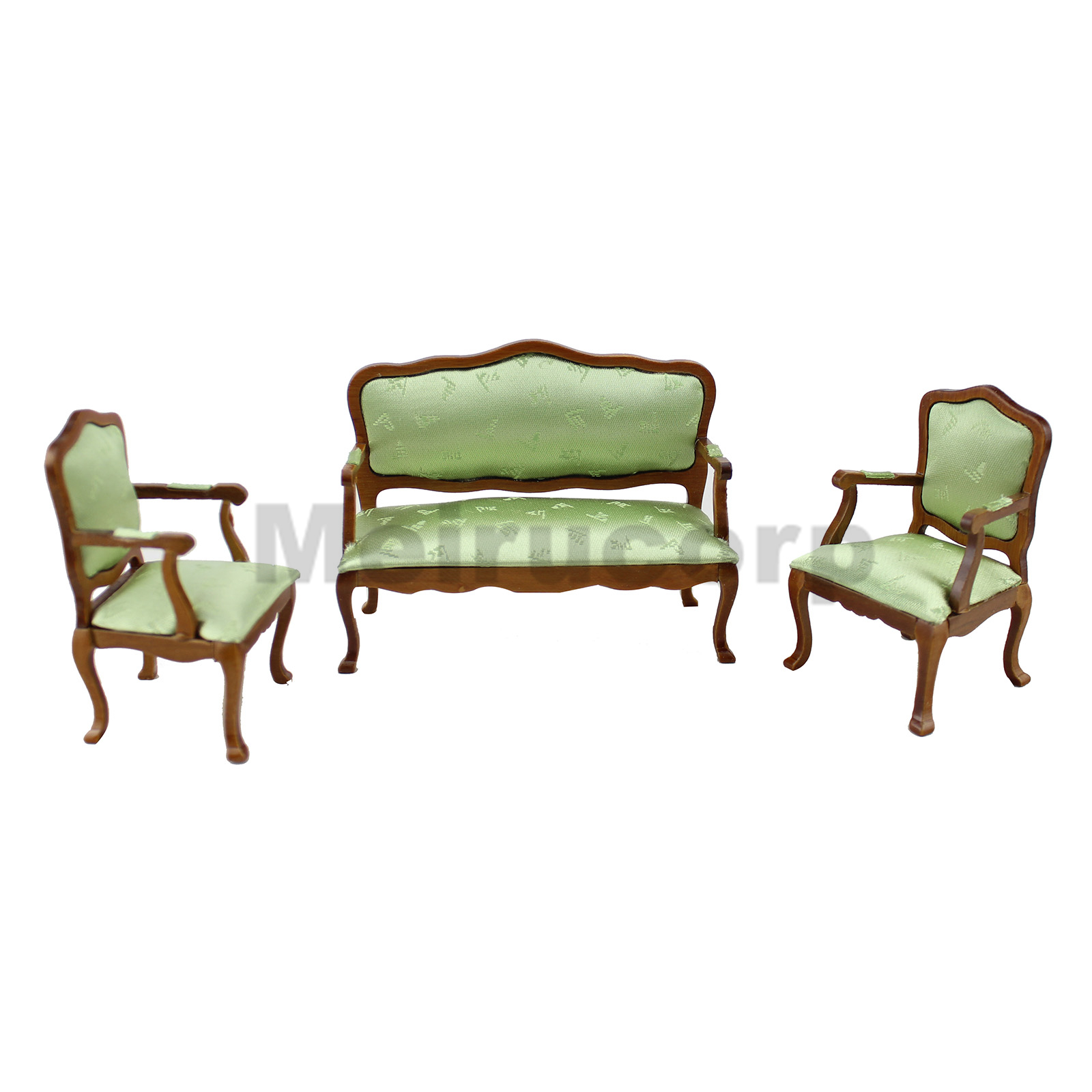 Meirucorp Dollhouse 1/12 Scale Miniature Furniture Wooden Model Fabric ...